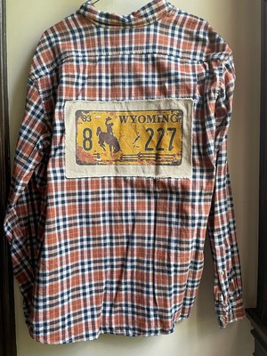 vintage style Wyoming 1983 license plate Eddie Bauer Flannel Ability ...