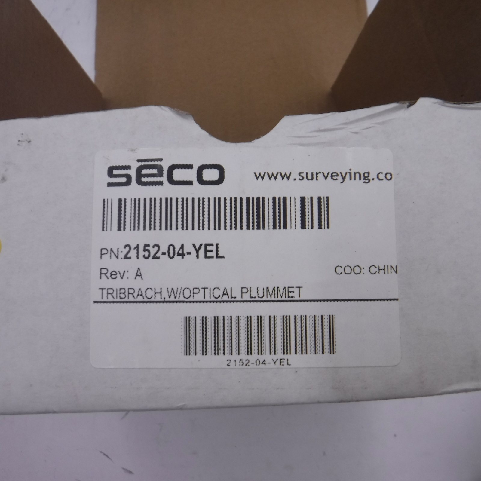 Seco Optical Plummet Twist Focus Tribach 2152-04-YEL | eBay UK