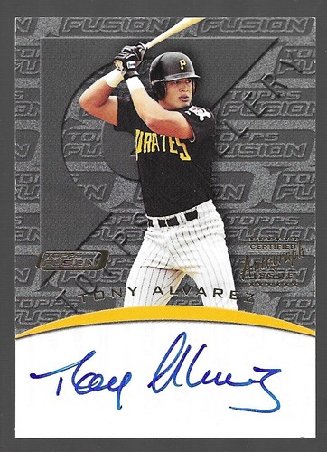 2001 Topps Fusion Tony Alvarez #FA35 Auto Pittsburgh Pirates | eBay