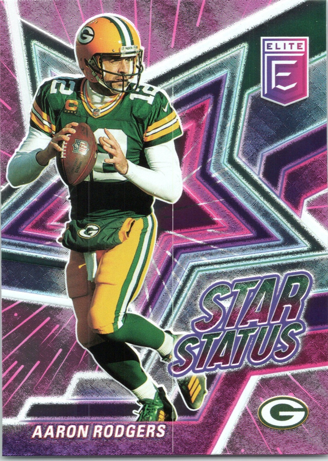 2021 Panini Donruss Elite Star Status Aaron Rodgers Ss4 Pink For