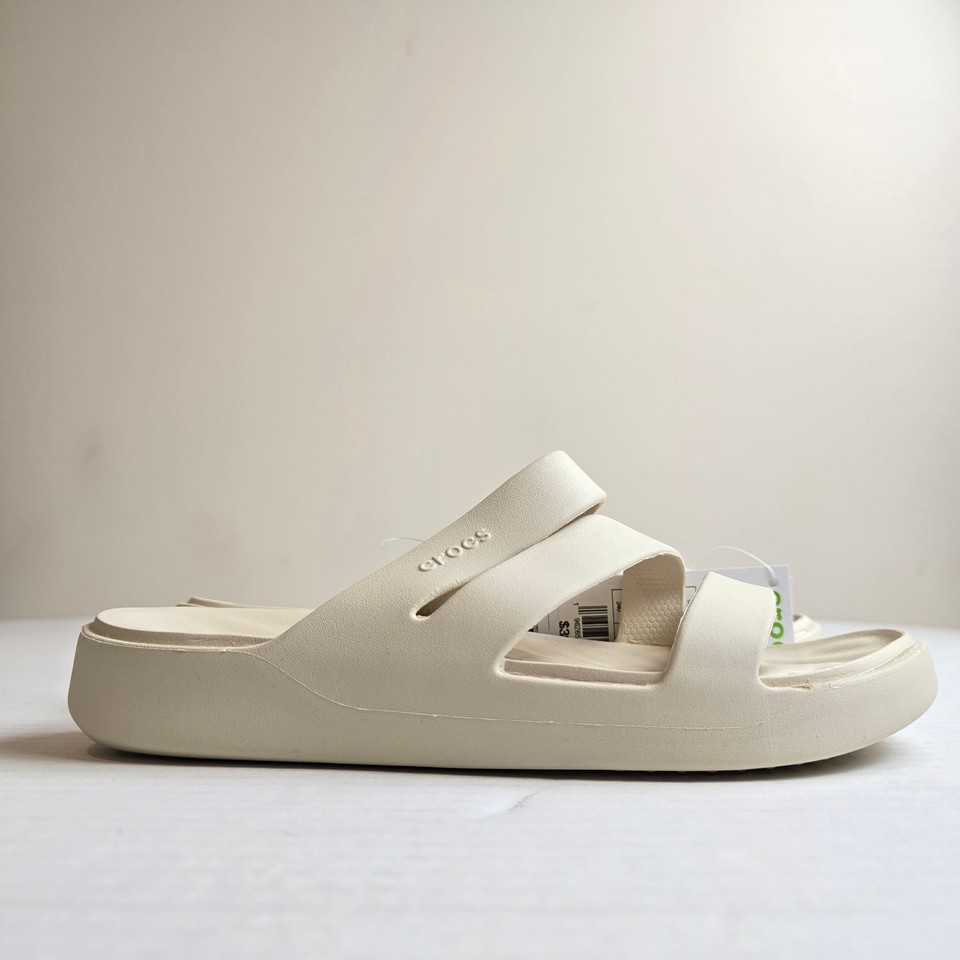 Crocs Getaway Strappy Sandals Size W11 Stucco Slide Water Shoes 209587 ...