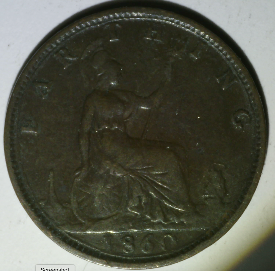 GREAT BRITIAN 1860 FARTHING BEADS & TEETH | eBay