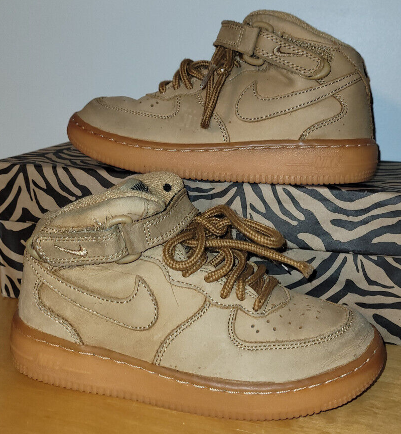 Nike AH0756-203 Air Force 1 AF1 Suede Wheat Mid Basketball Shoes 13C ...