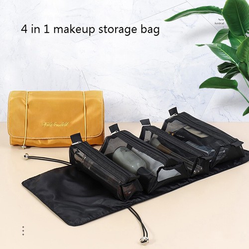 4PCS 4 In 1 Detachable Makeup Bag Multifunctional Travel Portable ...