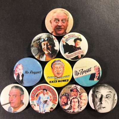 Rodney Dangerfield 1" Button Pin Set Comedy Comedian Classic Icon ...