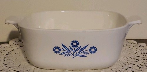 Corning Pyroceram ~ 1.5 Qt. ~ Cornflower Blue Casserole Dish ~ C-12 ...