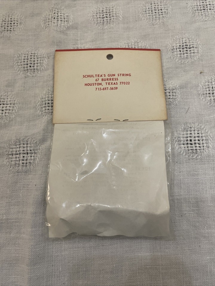 Vintage NOS Schultea's GunString Gun Cleaning String for 22 ca. Rifles ...