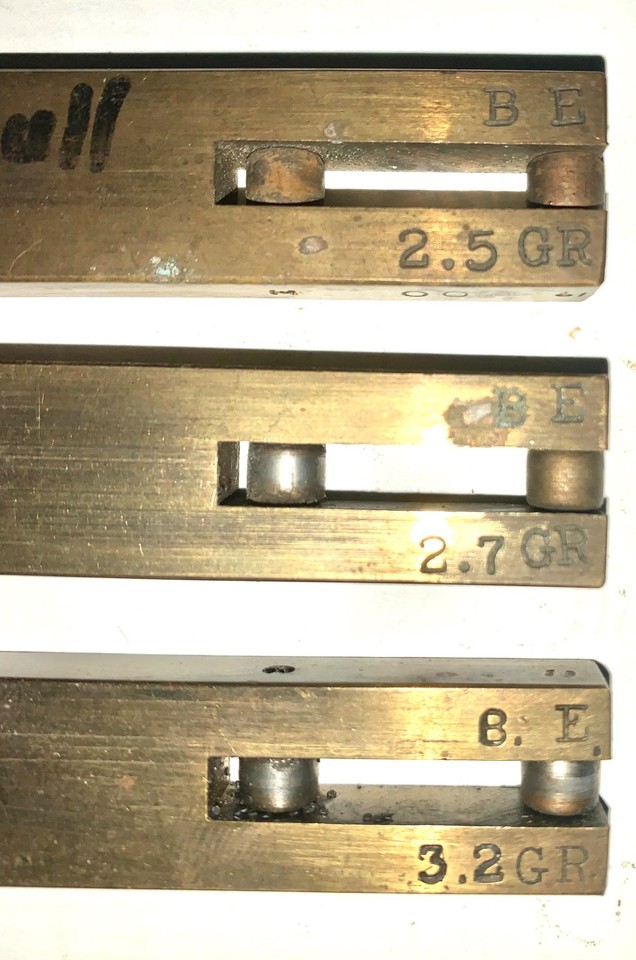 Star Machine Works Reloading Powder Press Charge Bar Brass 2.7 GR. B.E ...