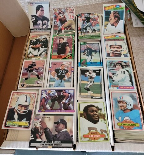 70's/80s/90's Los Angeles / Oakland Raiders NFL 15 card collection lot ...