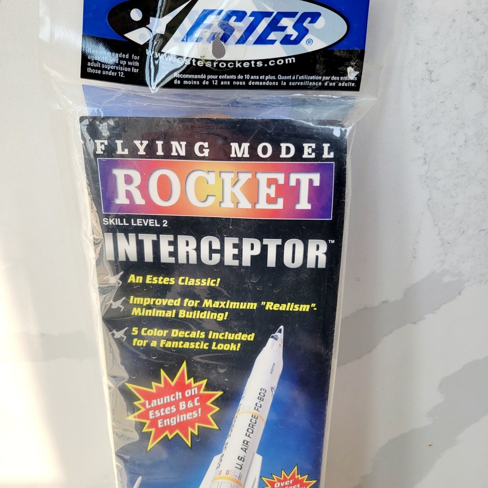 Estes Rockets - Interceptor Model Rocket Kit: Skill Level 2 *NEW Old ...