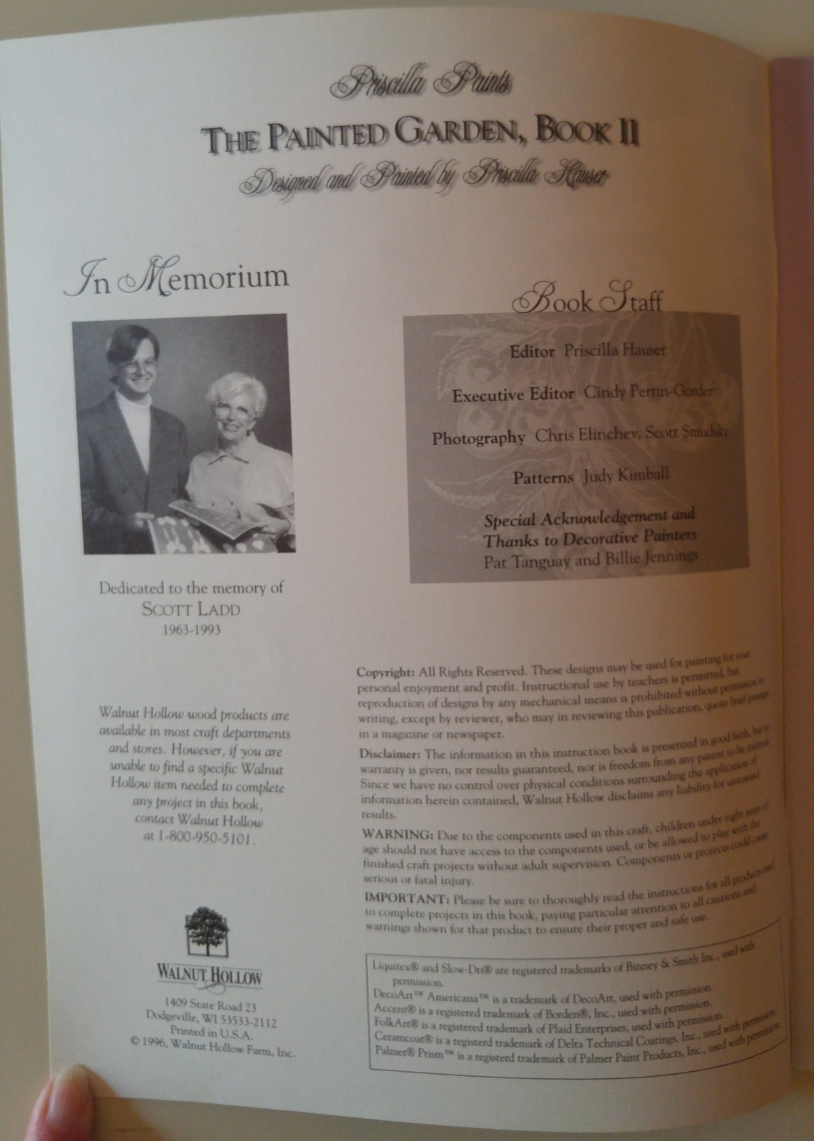 Walnut Hollow Decorative Painting Pattern PAINTED GARDEN Book II 1720 P. Hauser | eBay Australia