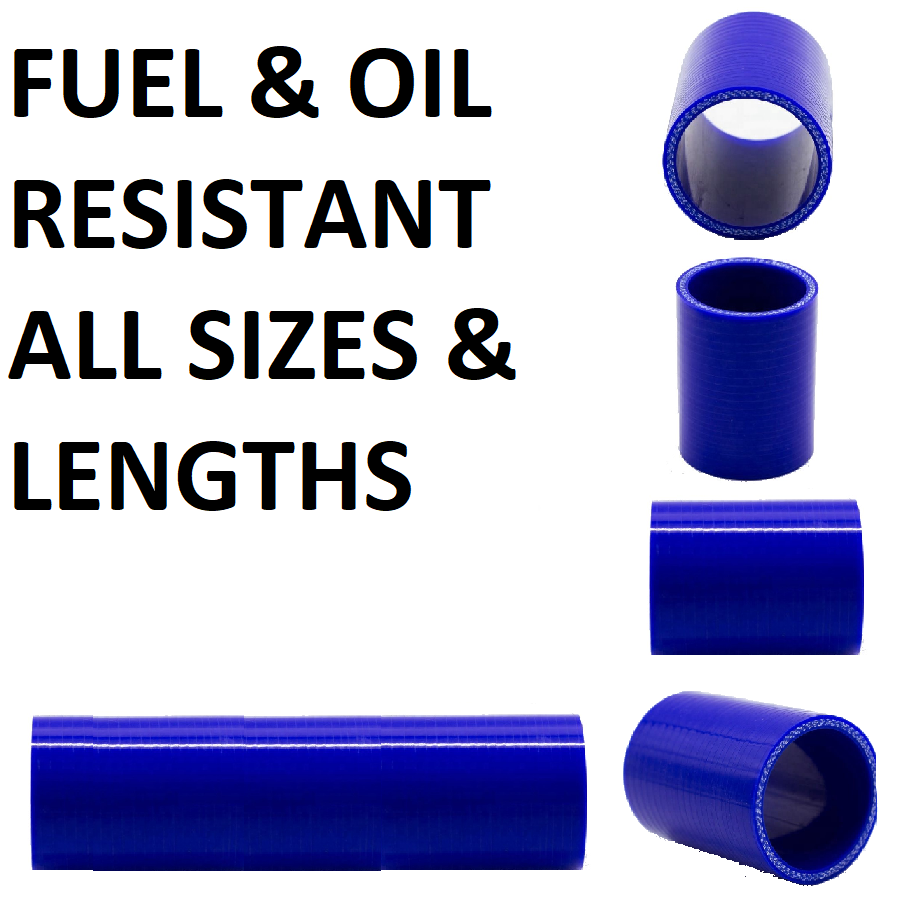 SILICONE HOSE RESISTANT FUEL & OIL FLUORO 50mm TO 1 METRE STRAIGHT ALL ...
