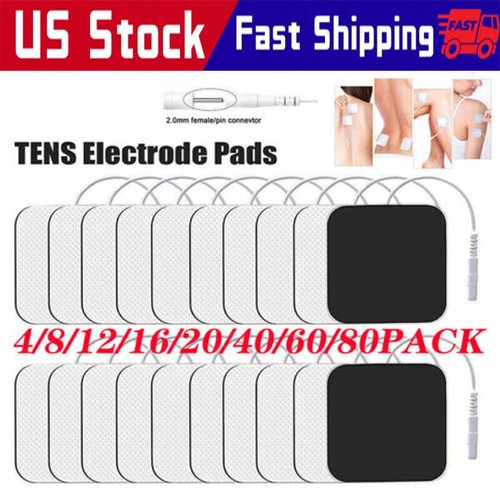 40 TENS Electrode Pads EMS Replacement Unit 7000 3000 2x2 Muscle ...