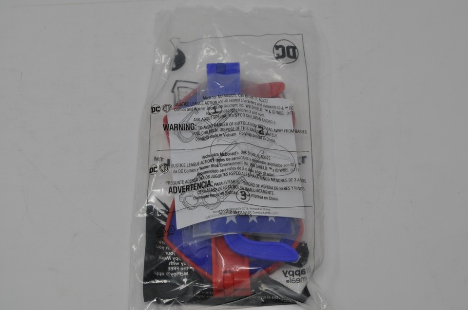 2018 Justice League Action McDonald's Toy The Flash/Stargirl Mask #7 ...