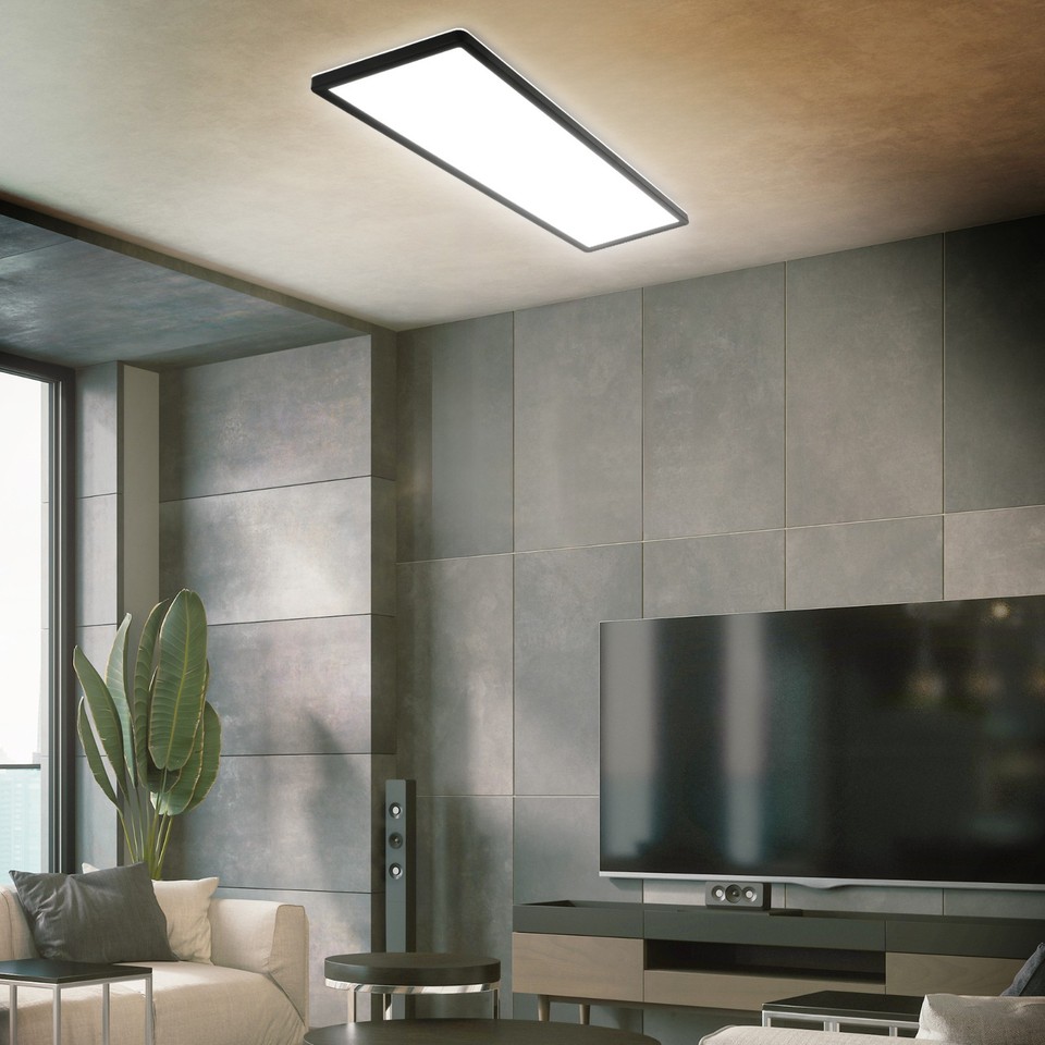 LED Panel Ceiling Light Flat Backlight Effect Living Room Neutral White ...