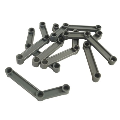 10 NEW LEGO Technic, Link 1 x 9 Bent (6 - 4) Dark Bluish Gray | eBay
