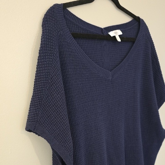 CJ Banks Dark Blue Knit Top | eBay