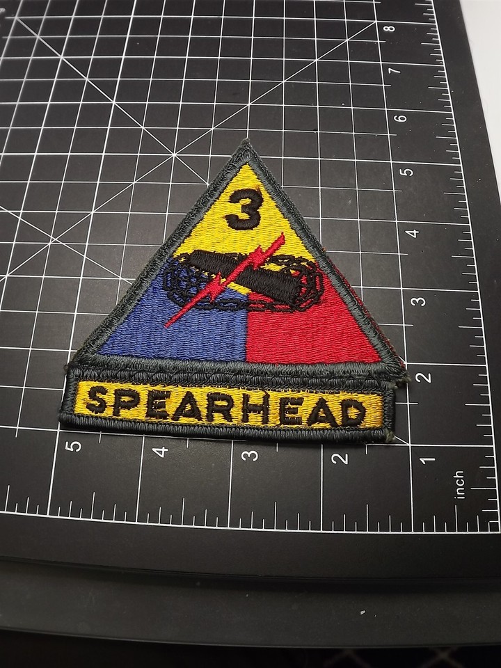 "3RD ARMOR-SPEARHEAD" sew-on PATCH Brand New | eBay