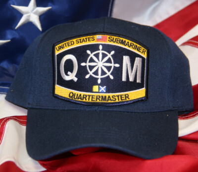 QUARTERMASTER QM SUBMARINE RATING HAT PATCH CAP US NAVY VETERAN PIN UP ...
