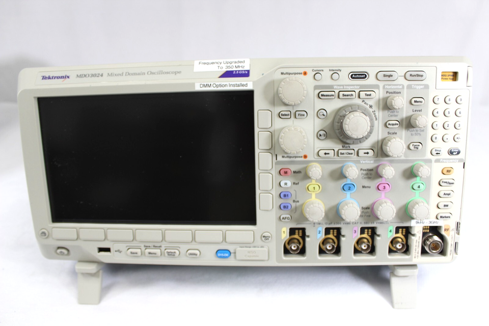 Tektronix MDO3024 4 Channel Mixed Domain Oscilloscope 350MHz Tested ...