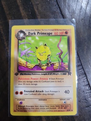 Dark Primeape 43/82 1st Edition NM Near Mint Team Rocket Non Holo ...