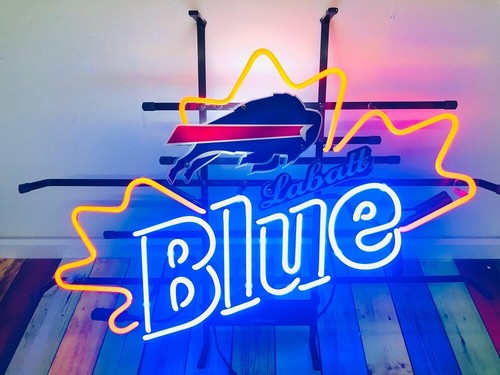 Buffalo Bills Labatt Blue Beer 24"x20" Neon Sign Light Lamp Art Gift ...