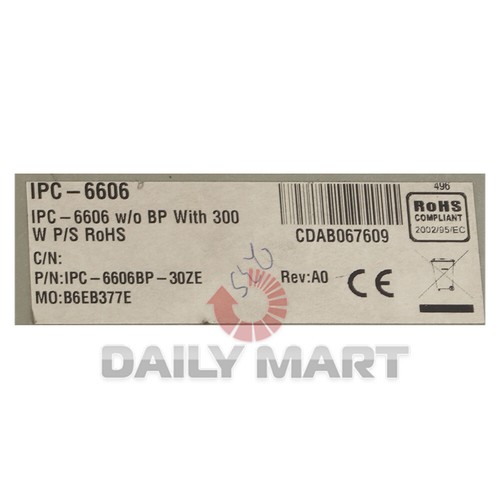 Used & Tested ADVANTECH IPC-6606 / PCE-5B06-04 Backplane Card | eBay