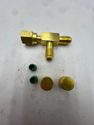 (QTY 5) Valves Core Tee Adapter with Swivel Connector Quick Coupler ...