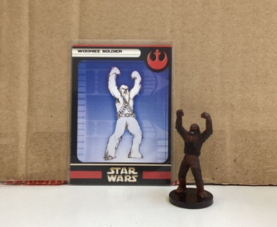 Star Wars Miniatures Rebel Storm Wookie Soldier 20/60 w/Card 2004 WOTC ...