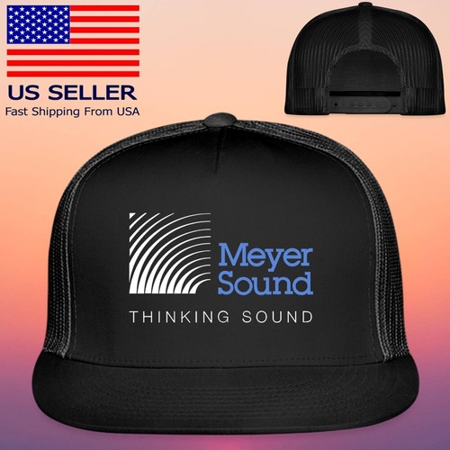 Meyer Sound Thinking Sound Adjustable Black Trucker Hat Cap Adult Size ...