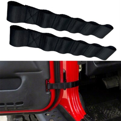 2PCS Adjustable Door Check Straps For Jeep Wrangler TJ JK JKU Door ...
