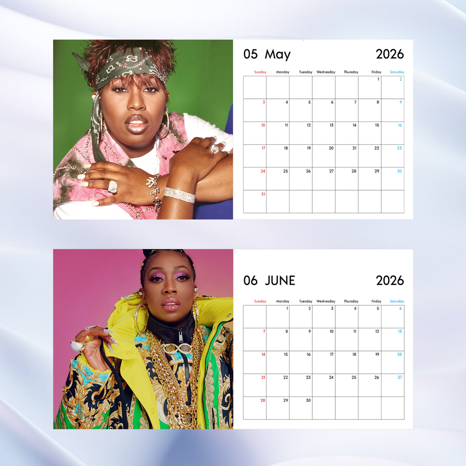 Missy Elliott 2026 Calendar, Hip Hop Wall Calendar, Rap Icon Art Poster ...
