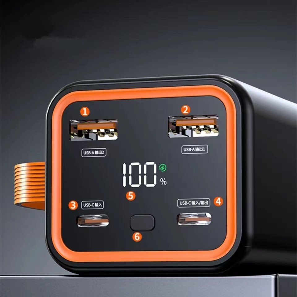 66W 20000mAh Power Bank Super Fast Charge Portable External Battery LED ...