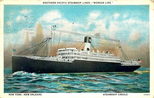 STEAMSHIP CREOLE, SOUTHERN PACIFIC LINE, VINTAGE POSTCARD | eBay