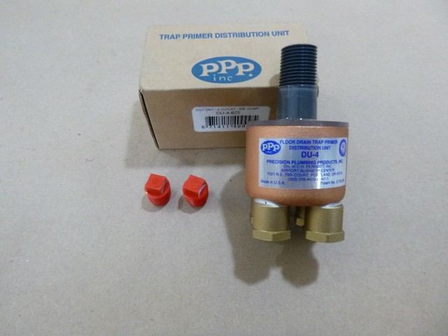 PPP DU-4-625 FLOOR DRAIN TRAP PRIMER DISTRIBUTION UNIT (4) 3/8" FNPT | eBay