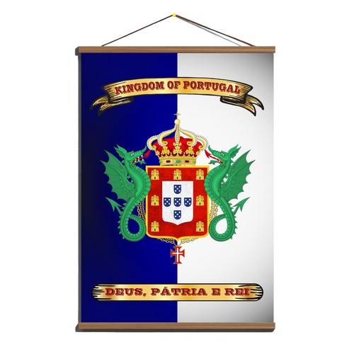Portuguese Empire Portugal Flag Coat Of Arms Motto Canvas Magnetic ...