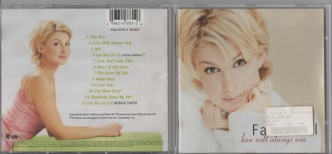Love+Will+Always+Win+von+Faith+Hill++%28CD%2C+1999%29 for sale online ...