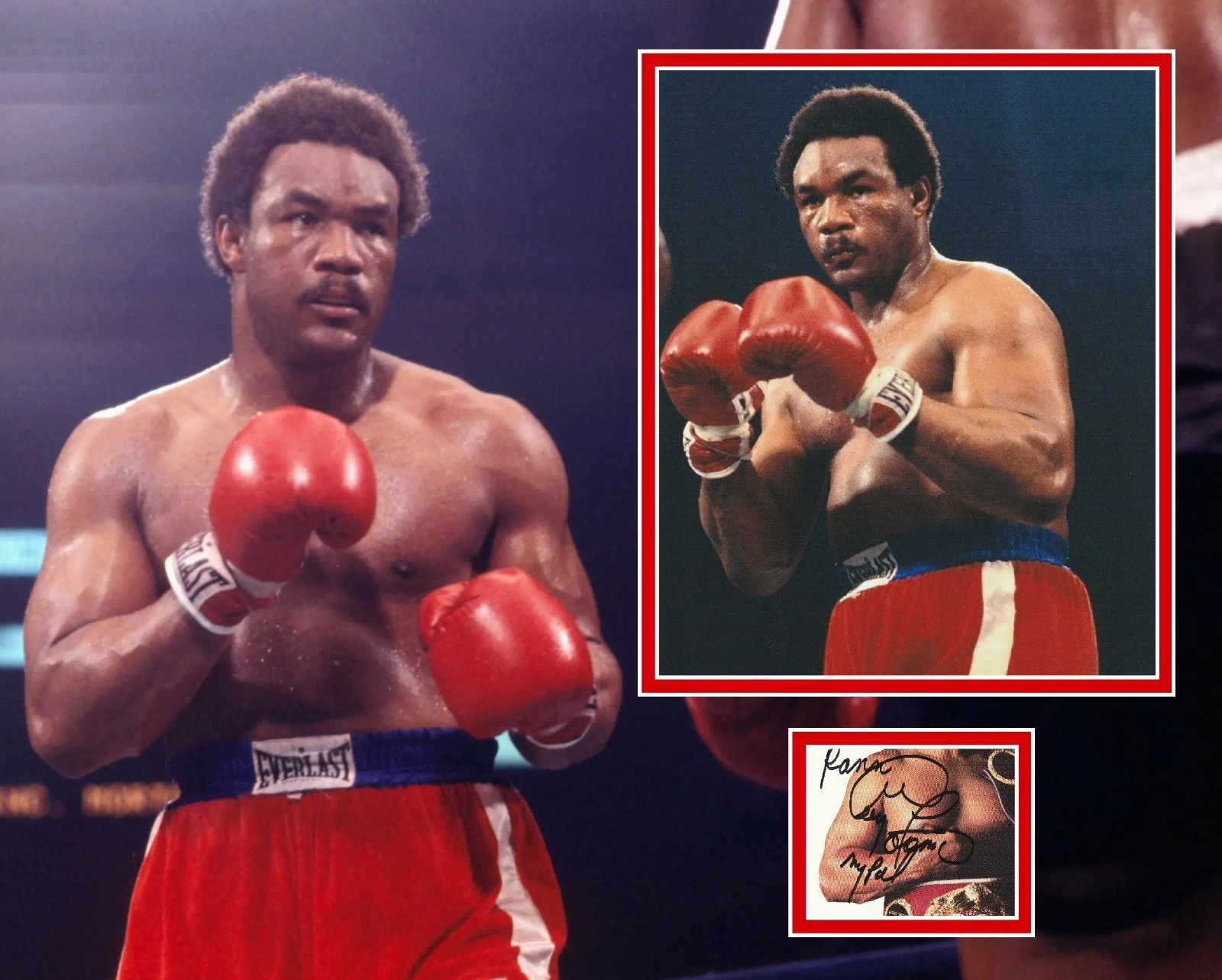 GEORGE FOREMAN SIGNED BOXING PHOTO MOUNT | eBay