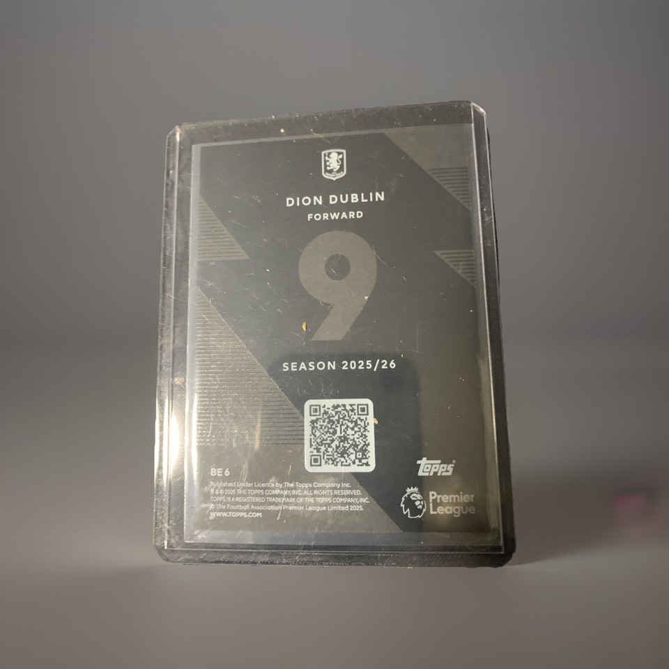 Topps Premier League 2026 Dion Dublin Black Edge Card West Ham United ...