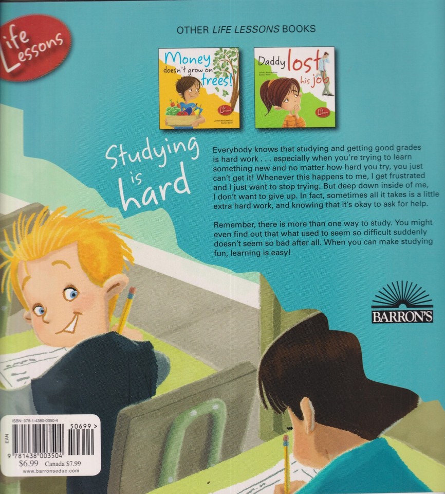 Study is Hard (Life Lessons) (Softcover: Children's Picture Book) 2013 ...