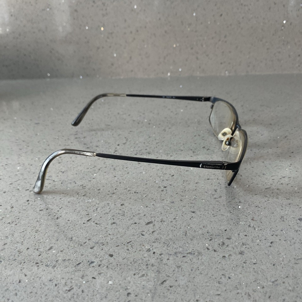 Claiborne Eyeglasses Rectangle Frames ONLY 55-18 145 black full rim ...