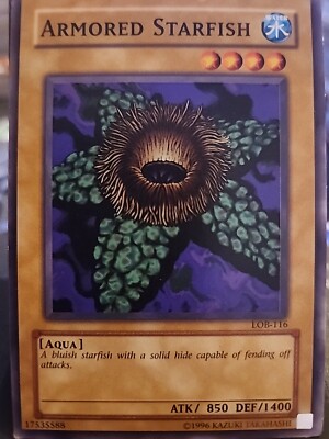 Armored Starfish - Yugioh Water Monster - Vintage | eBay