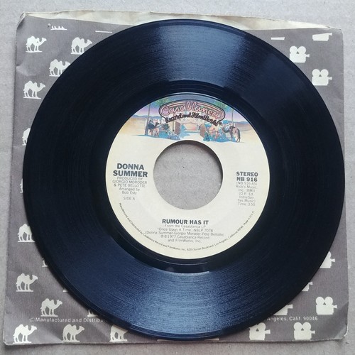 DONNA SUMMER Rumour Has It 45 7" FUNK SOUL Record Vinyl CASABLANCA ...
