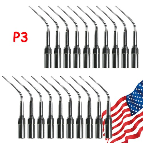 20*Dental Ultrasonic Piezo Scaler Perio Tips P3 Fit Woodpecker EMS ...