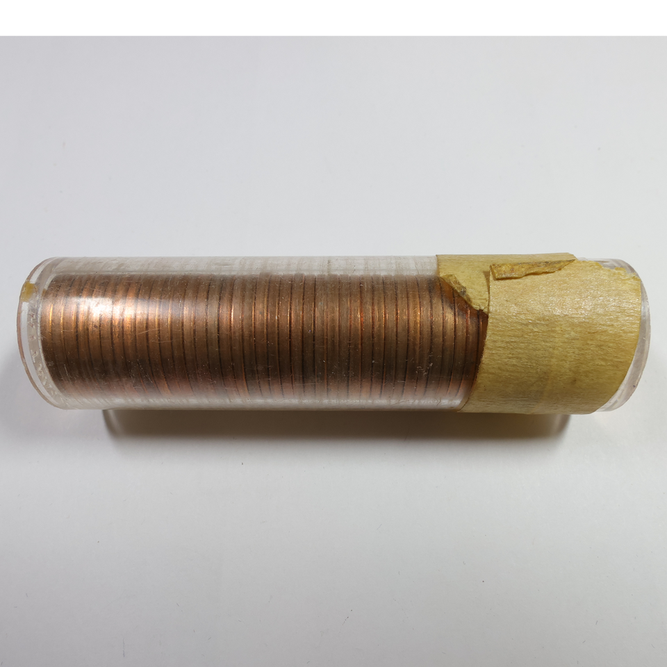 1956-D x50 RED BU Roll 50c US Penny Cent Roll #57742N | eBay