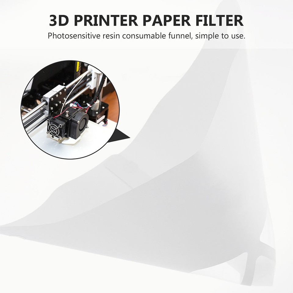 30pcs Resin Filter Disposable Photosensitive Paper Strainer 3D Printer ...
