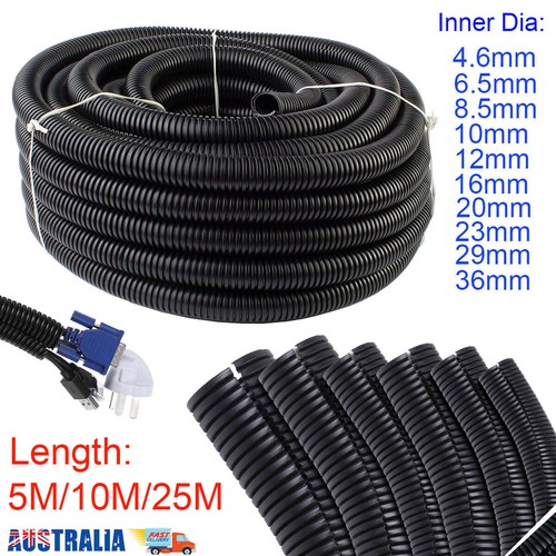 Flexible Conduit Slit Cable Convoluted Tubing Electrical Split Wire ...
