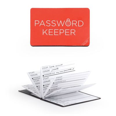 Kikkerland Mini Password Keeper Folding Log Book Reminder Diary ...