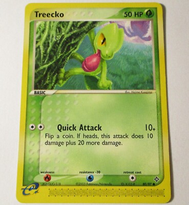 Treecko 80/97 EX Dragon Pokemon Card LP | eBay