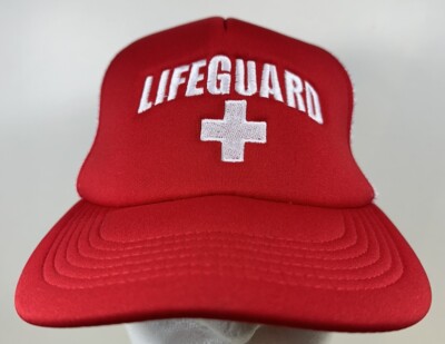 Lifeguard Hat Life Guard Beach Patrol Water Pool Red Ocean Cap Sea ...